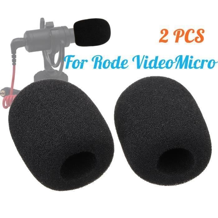 1 Paire Bonnette de Micro Anti Vent Mousse Housse Pour Rode VideoMicro ...