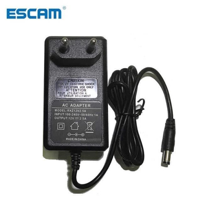 CS-06396-Prise EU AU UK US Type de prise 12V. 5a. 2a. 1a. 5.5mm x 2.1mm ...