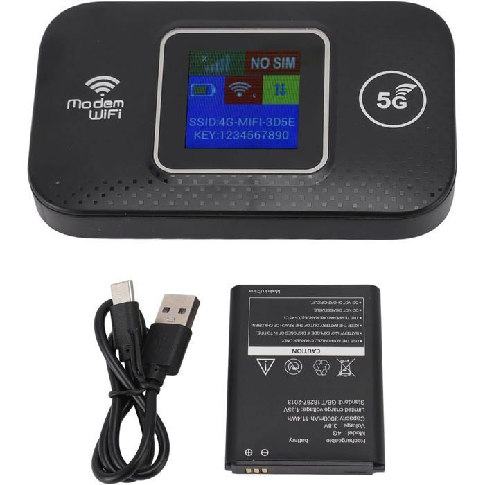 Routeur Mobile,Point D'accès WiFi Mobile 4G,WiFi Portable pour Routeur ...