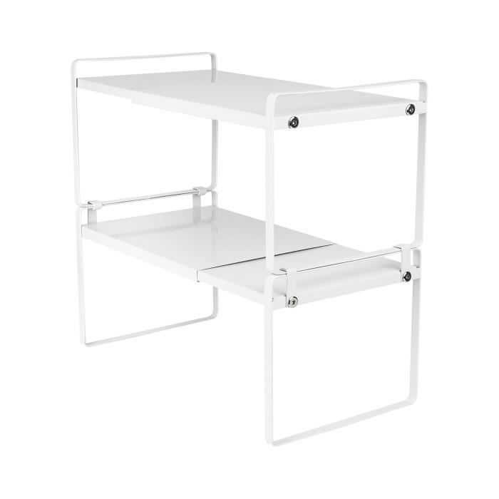 Étagère de placard extensible - OHMG - HSTURYZ - Rétractable - Blanc ...