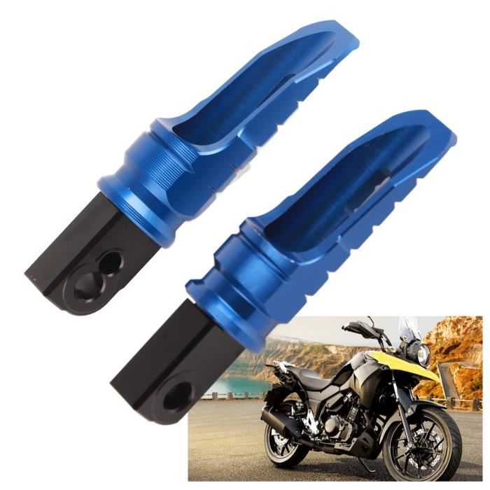 Repose-pieds de moto - SURENHAP - FP257-Set - Aluminium - Bleu - Adulte ...