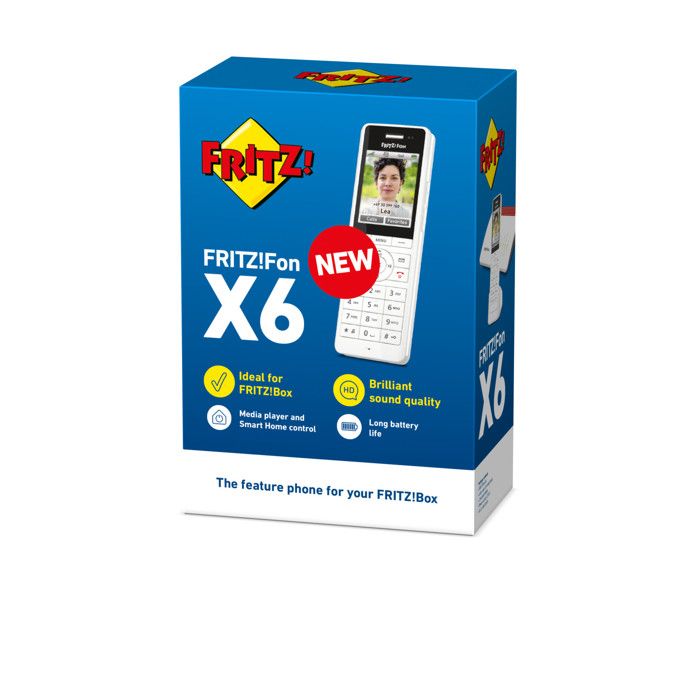 AVM Fritz!Fon X6 Blanco International Téléphone sans Fil DECT Full ...