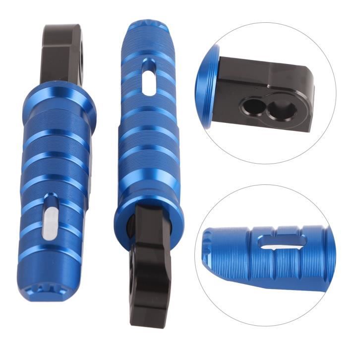 Repose-pieds de moto - SURENHAP - FP257-Set - Aluminium - Bleu - Adulte ...