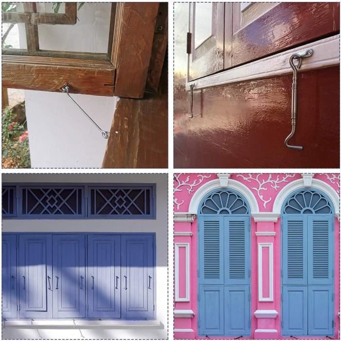 5" Cabine Œil Loquet Portail Porte Pivot Crochet Pour Bois Fenêtre ...