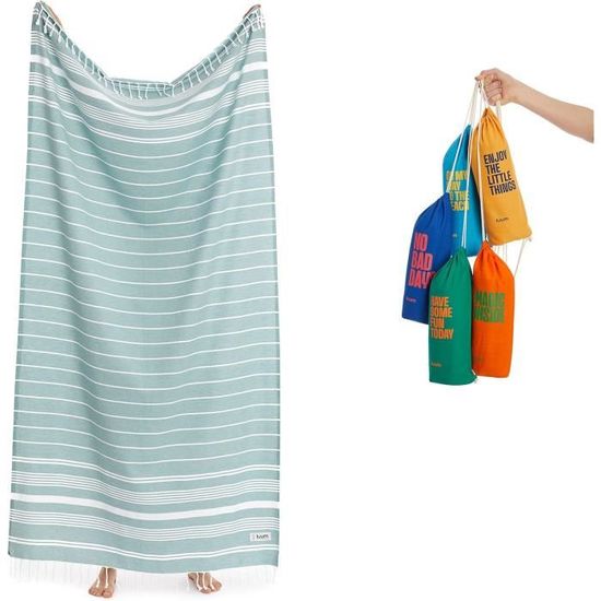 ® Serviette De Plage Xxl Pour Femme Et Homme,Serviette De Hammam,Serviette De Sauna, Serviette ...