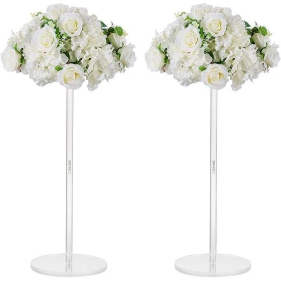Vases Acryliques Pour Centres Table Mariage 2 Pièces Vases 60Cm Haut ...