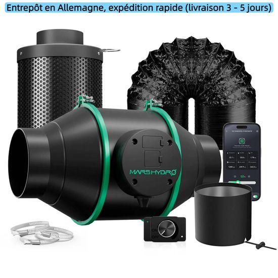 Kit de filtration d'air Mars Hydro Smart 4 - MARS HYDRO - Contrôlé par ...