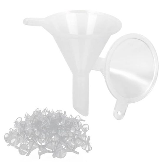 SALALIS Entonnoir en plastique liquide 100pcs Petit Entonnoir en ...