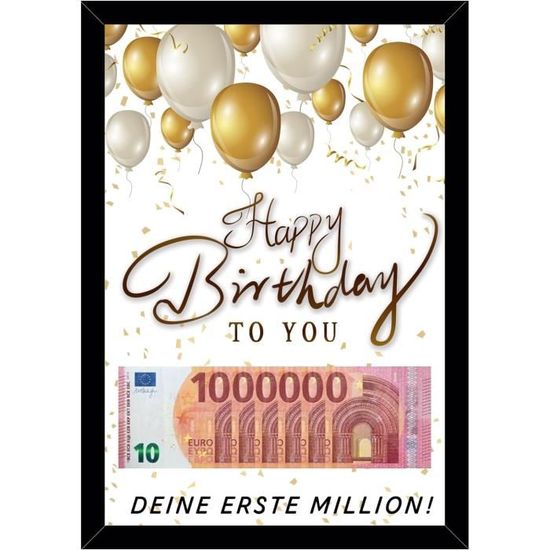 Cadeau D'Anniversaire Personnalisé Pour Votre Premier Million ...