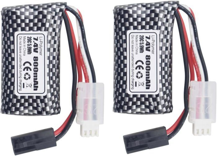 Batteries Lithium 7.4V 800mAh - YUNIQUE FRANCE - Lot de 2 - Compatible ...