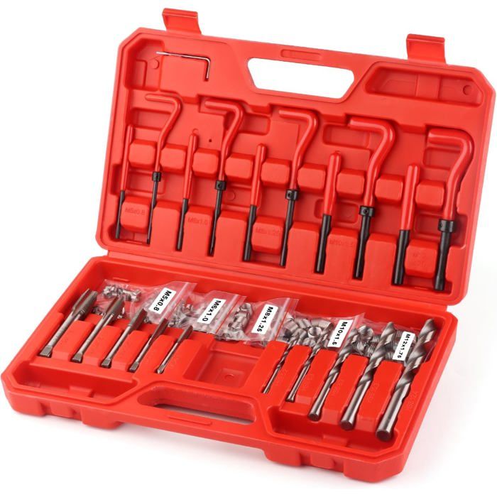 Kit Réparation Filetage 131 Pièces M5-M12, Inserts & Outils Forets ...