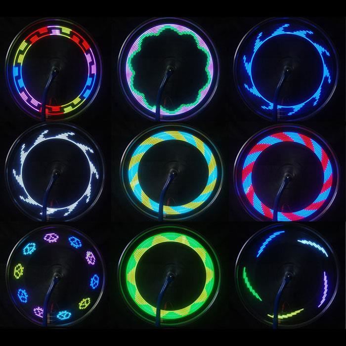 ECLAIRAGE POUR CYCLE 14 LED Moto Vélo Vélo roue de vélo Signal pneus ...