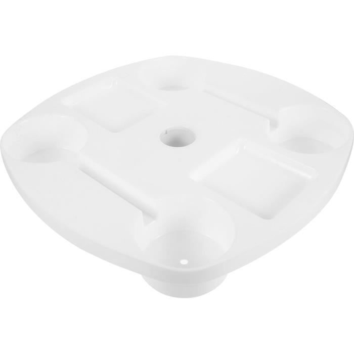 Plateau De Table Pour Parasol Avec 4 Porte-Gobelets 2 Compartiments À ...