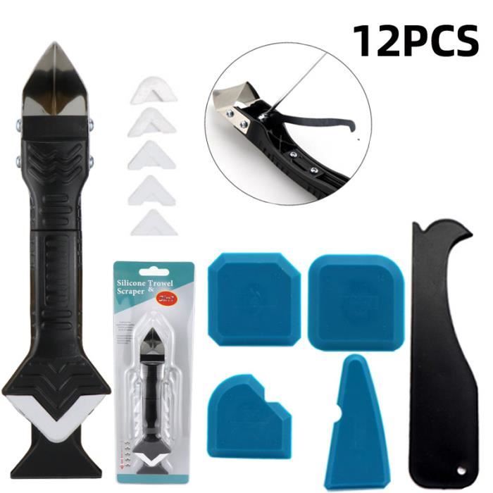 Outils de l'enlève Joint 5 en 1, Enlever Joint Silicone kit de Lisseur ...