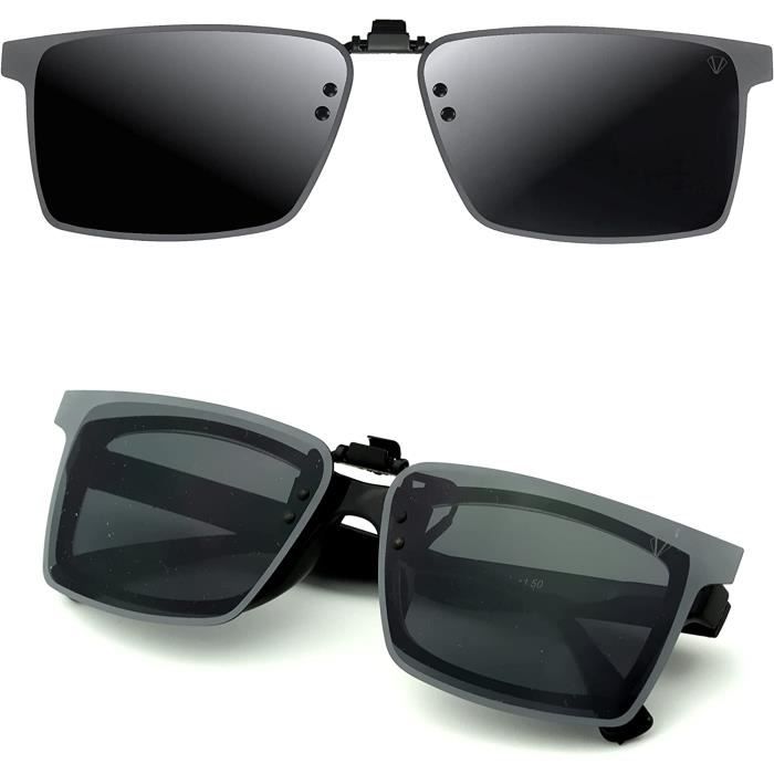 Clip Lunettes de Soleil Polarisées, Relevable et Ultra léger ...