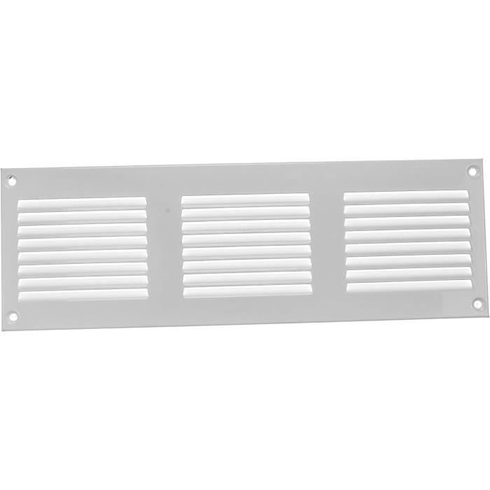 Grille de ventilation blanche - moustiquaire - 300 x 100 mm - Pour les ...