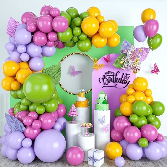 Kit De Guirlande De Ballon, Décorations Ballon Arch Kit En Jaune Rose ...