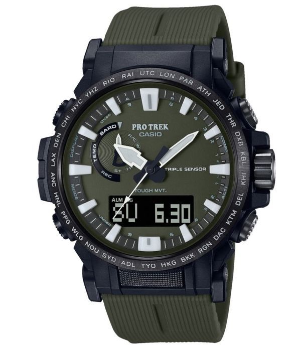 Montre Casio - Hommes - PRW-61Y-3ER - Vert Plastique - 42mm - 10 bar ...