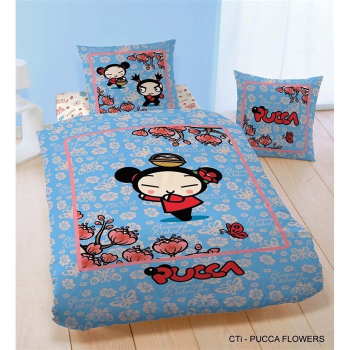 Parure de couette "PUCCA FLOWERS" - Cdiscount Maison
