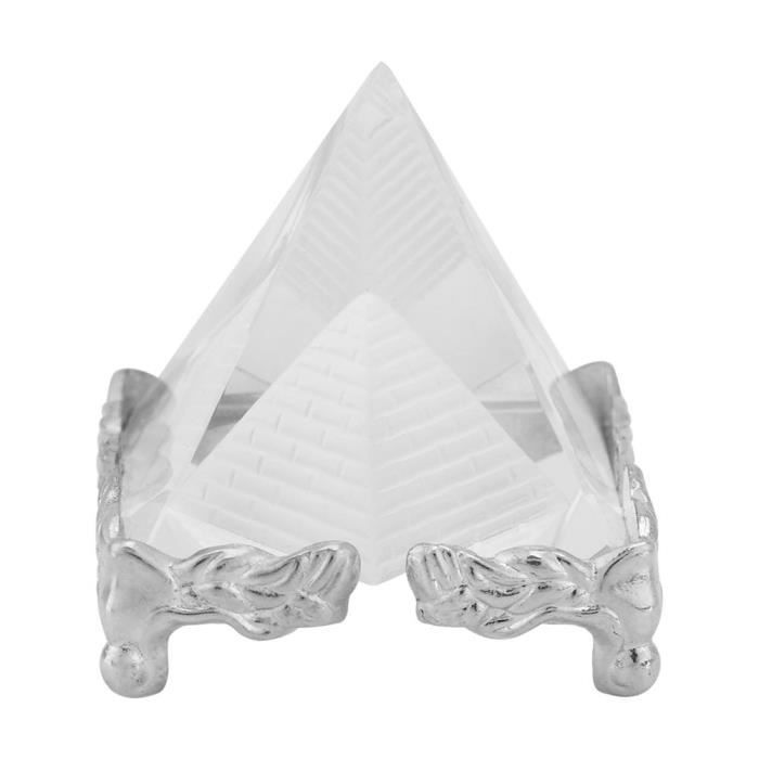 Fdit figurine de pyramide Creative Crystal Pyramid Quartz Stone ...