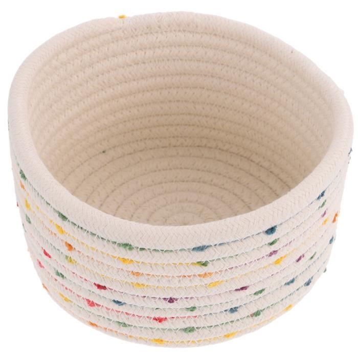 Paniers de Corde de Coton Panier de Rangement Panier Jouet Petit ...
