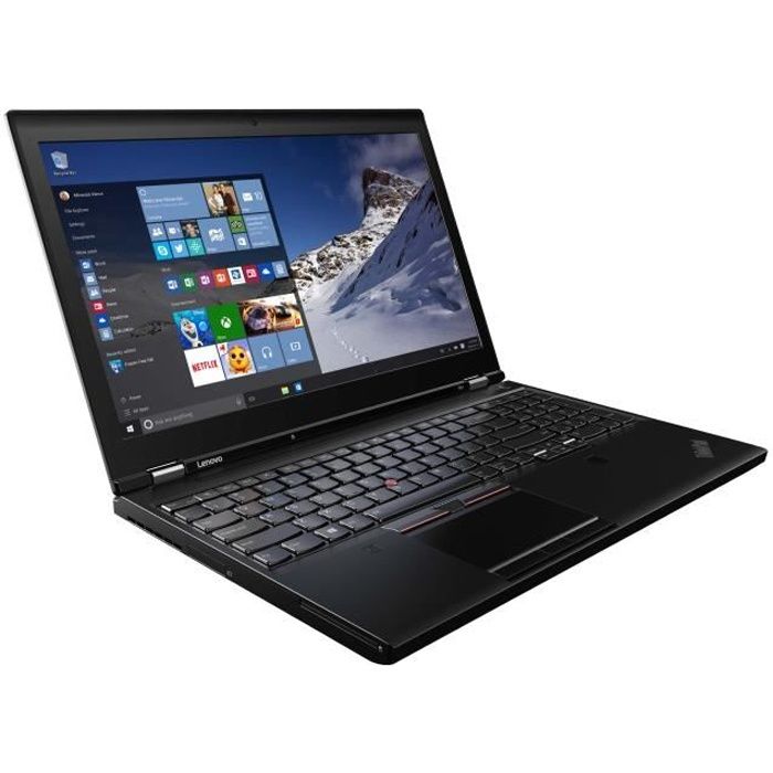 Lenovo ThinkPad P51 20HH Core i7 7700HQ - 2.8 GHz Win 10 Pro 64 bits 16 ...