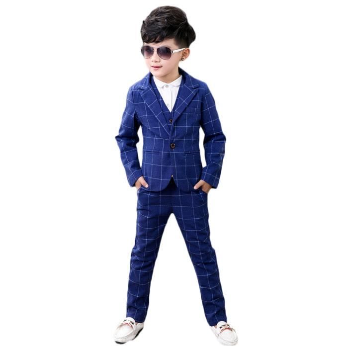 Costume Garçon d'Honneur 3 Pièces-4 Pièces Costume Mariage Garçon ...