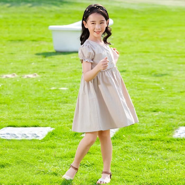 Robe filles Coton Nouvelle Mode d'été à la mode mignonne élégant exquis ...