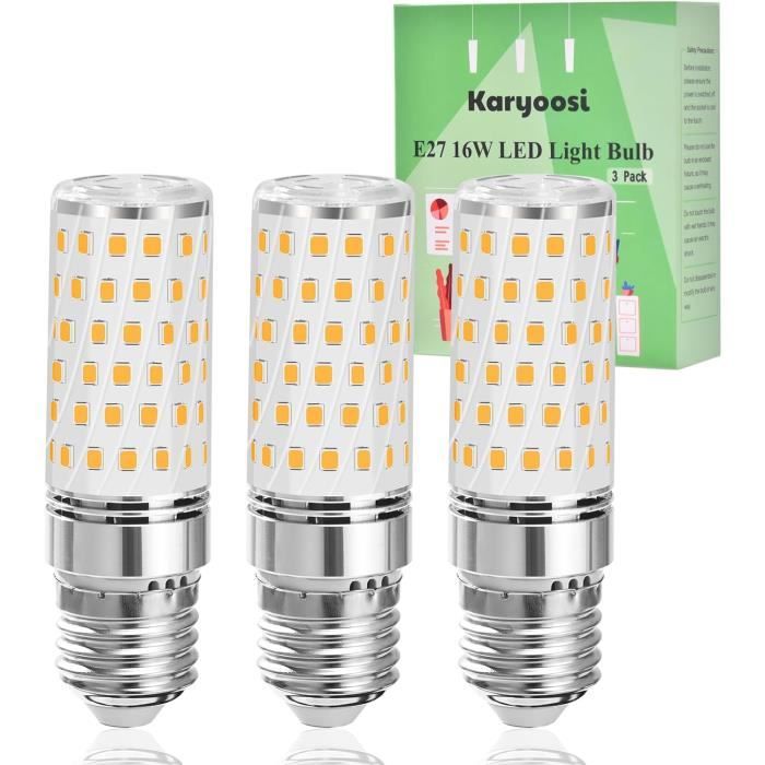 Ampoule E27 Led Blanc Chaud 3000K, 16W (Équivalent Ampoules Halogène 150W), 1600Lm Ampoules Led ...