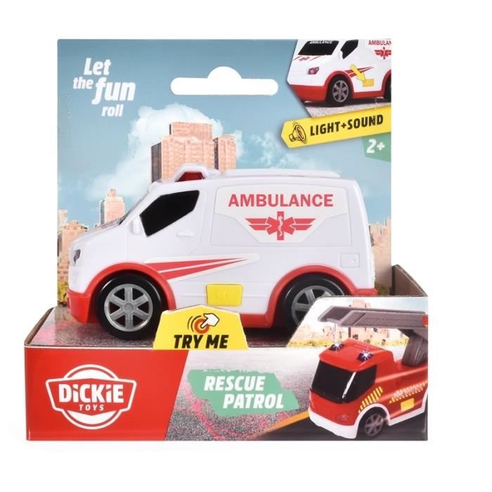 Jeux de voiture de secours - SMOBY - ASS4 - Blanc - 4 roues - Batterie ...