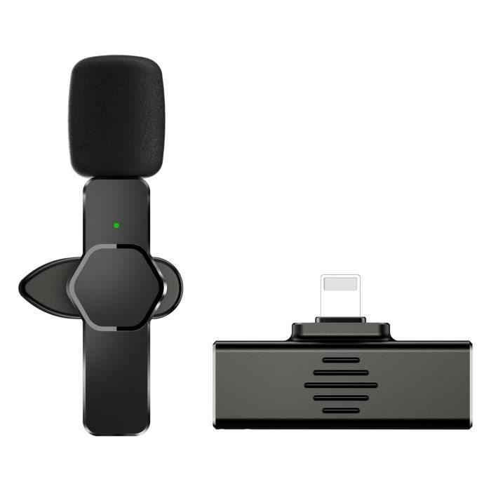 Microphone D'Entrevue Sans Fil 2,4 GHz pour Microphone Cravate pour ...