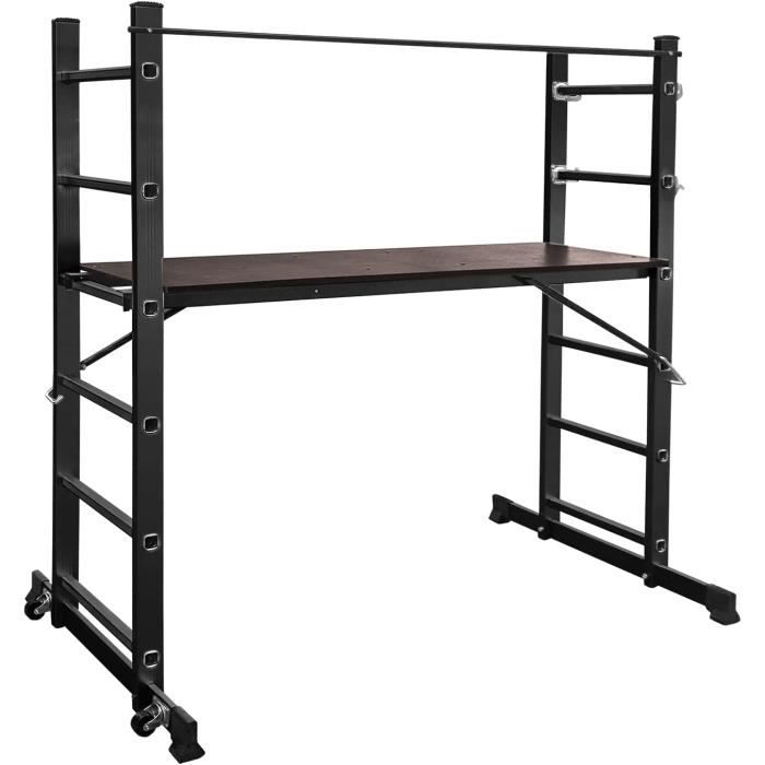 YUENFONG Échelle pliante en aluminium 3 en 1 - Plusieurs échelons ...