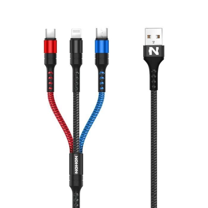 Primary Color-The 5A Type -câble USB 5A 3 en 1 Micro et Type C pour ...