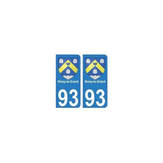 93 Noisy-le-Grand blason autocollant plaque stickers ville - Angles ...