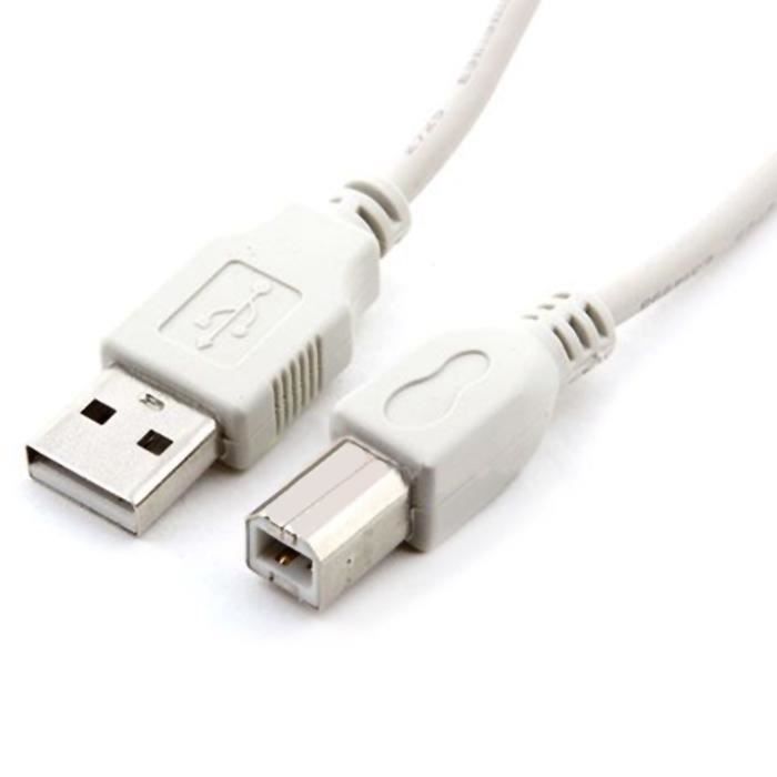 Câble de 1,5 m USB 2.0 pour Imprimante Scanner Scanneur Câble pour HP ...