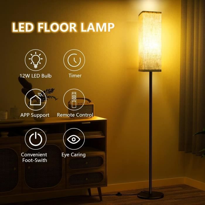 Lampadaire Pour Chambre À Coucher, Salon, Bureau, Lampes Modernes Avec ...