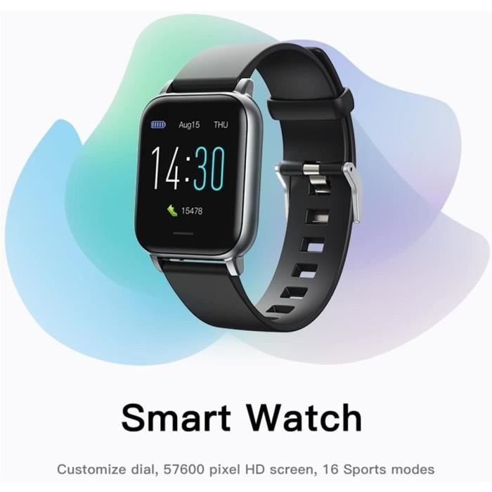 Watch Smart, 1,3 Pouce Fitness Tracker, Smartwatch Avec Calorie-Step ...