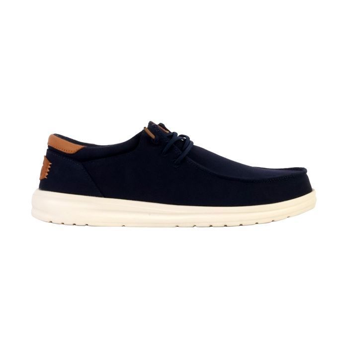 Mocassin Cuir Hey Dude Paul Canvas - Marine Blazer Marine blazer ...