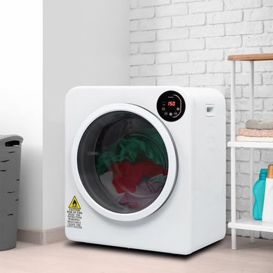 Sèche-linge compact électrique, sèche-linge 13,2 lb 6 kg avec cuve en ...