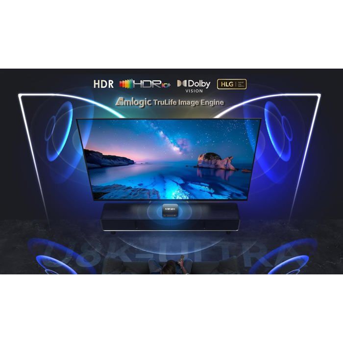 MINIX U8K Box Android 8K UHD 128Go eMMC 8Go RAM Wi‑Fi 6 Dolby Vision ...