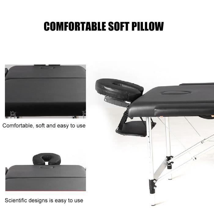 Table De Massage Pliante 2 Section Lit De Massage Professionnelle