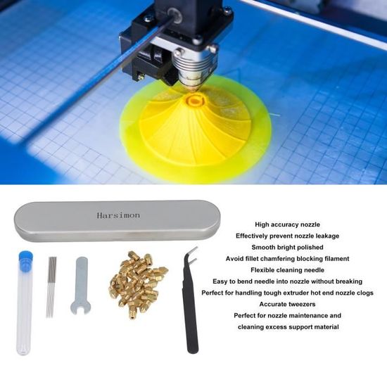 YOSOO Kits d'aiguilles de nettoyage de buse d'imprimante 3D Kit de ...