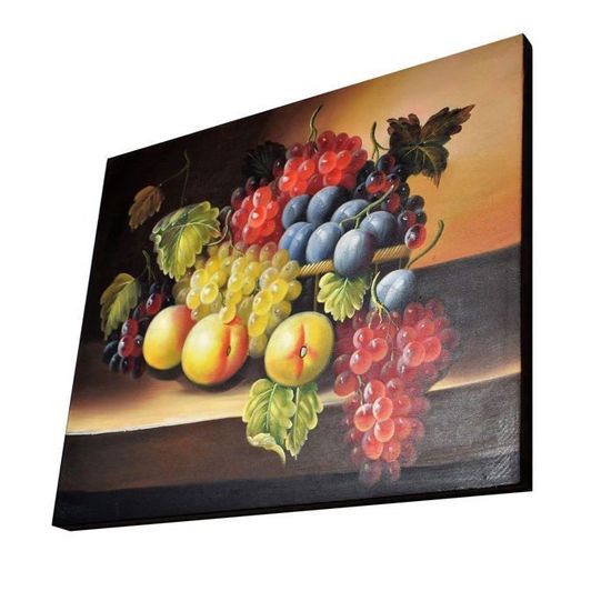 Tableau déco Fruits 5 - Peinture à l'huile - 50 x 60 x 3 cm - Cdiscount ...