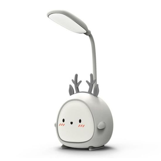Cerf gris - Lampe LED rechargeable par USB avec télécommande, luminaire ...