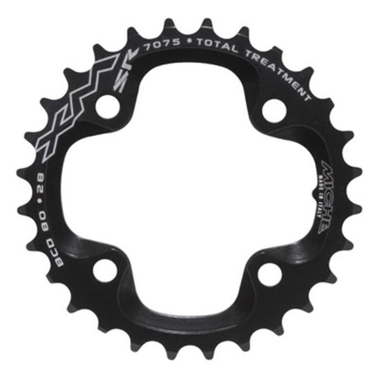 PLATEAU VTT 4BRA DOUBLE 28DTS D.80 POUR SRAM X0-XX INTERIEUR NOIR ALU MICHE - Cdiscount Sport
