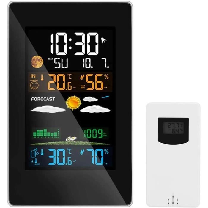 Stations Météo Avec Capteur Sans Fil Température Moniteur Station Météo Prévisions Pour ...