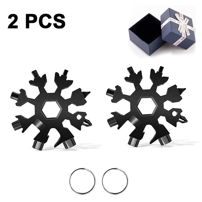 19 en 1 Snowflake Multi Tool Tournevis Snowboard en Acier Inoxydable ...