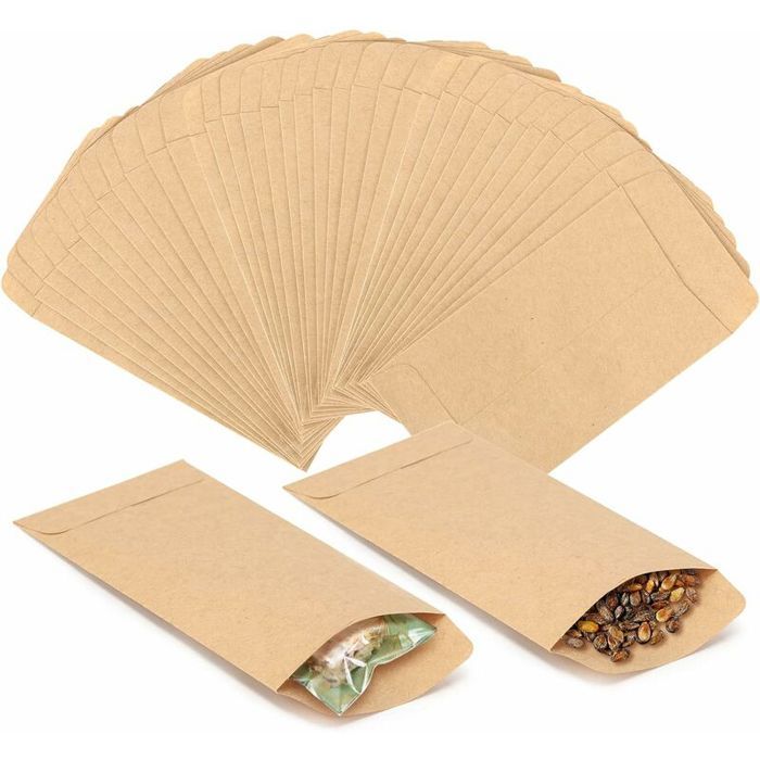 Lot de 50 sachets de papier Kraft Petit Sac en papier Alimentaire, 6 cm ...