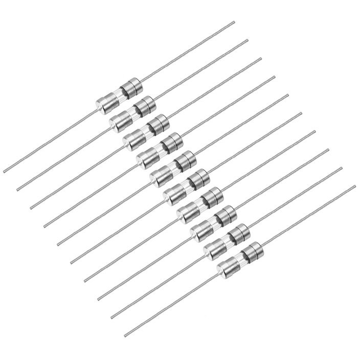 Fusible SOURCING MAP 20Pcs 3,6mm x 10mm 250V T5A Fusible à Lente Fusion Temporisation Axial ...
