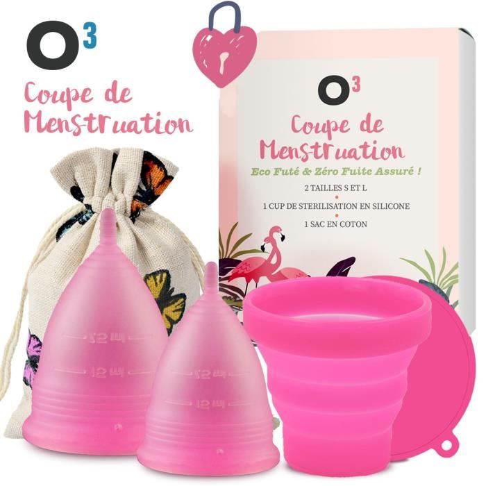 O³ Coupe Menstruelle taille 2, cup menstruelle 2 tailles S et L en ...